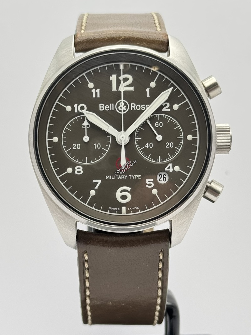 Bell & Ross Vintage Miltary Type circa 2010 reference BR 126 A montre ...